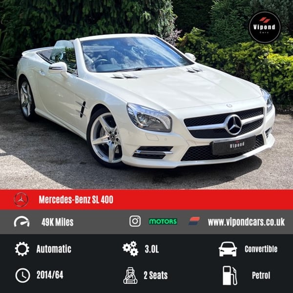 2014 Mercedes-Benz SL400 AMG Sport | Vipond Cars I Used Car Dealer